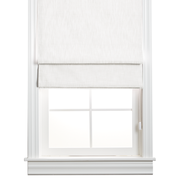 Organic Cotton Roman Shade - Ivory